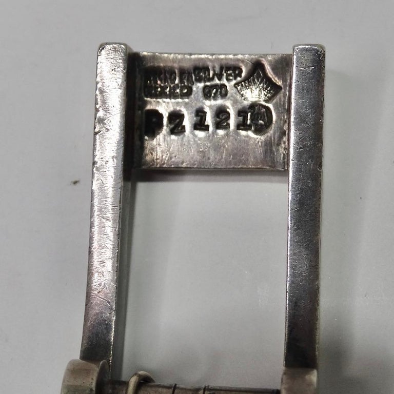 1950 Solid Silver Belt Buckle For Sale at 1stDibs