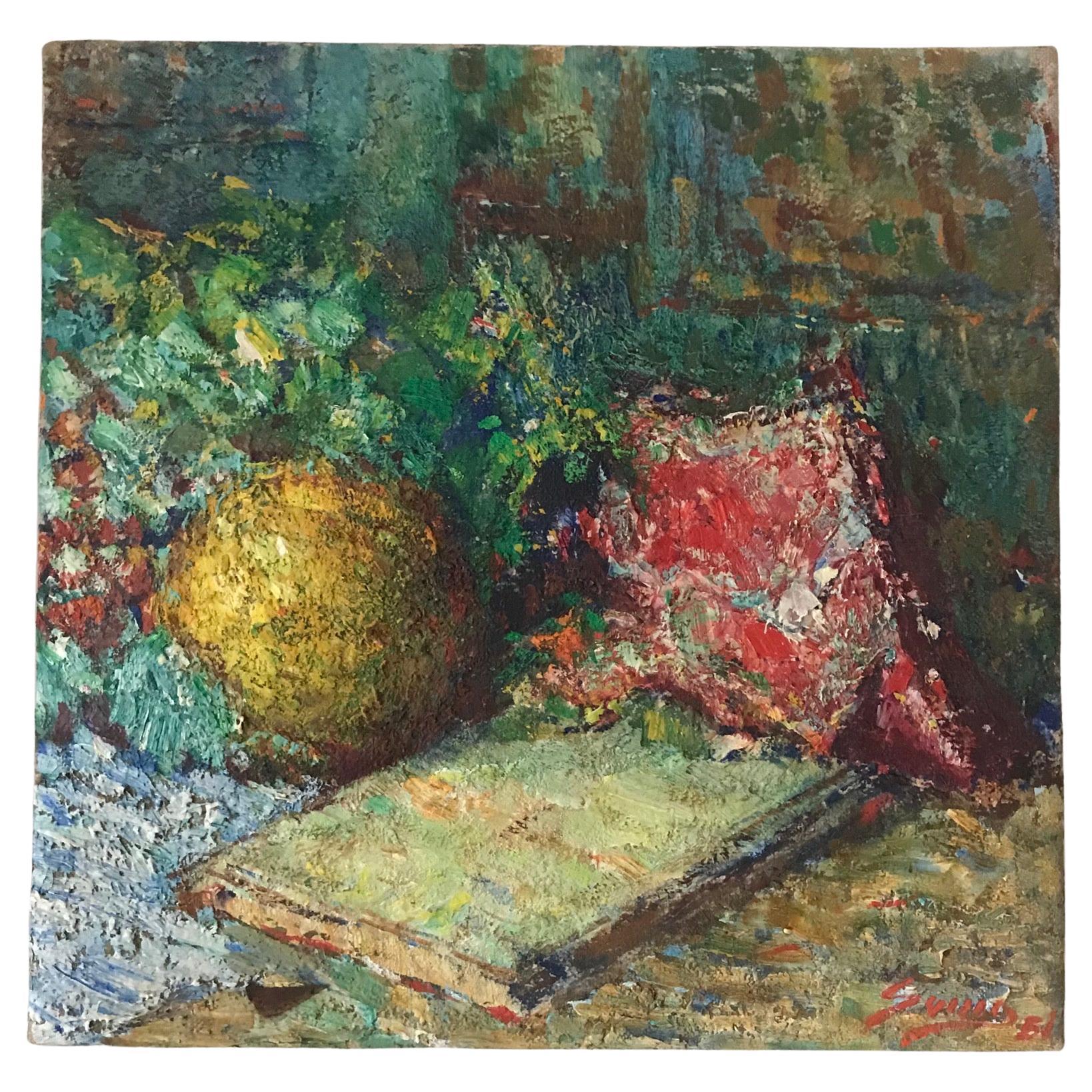 1950's Abstract Painting For Sale at 1stDibs