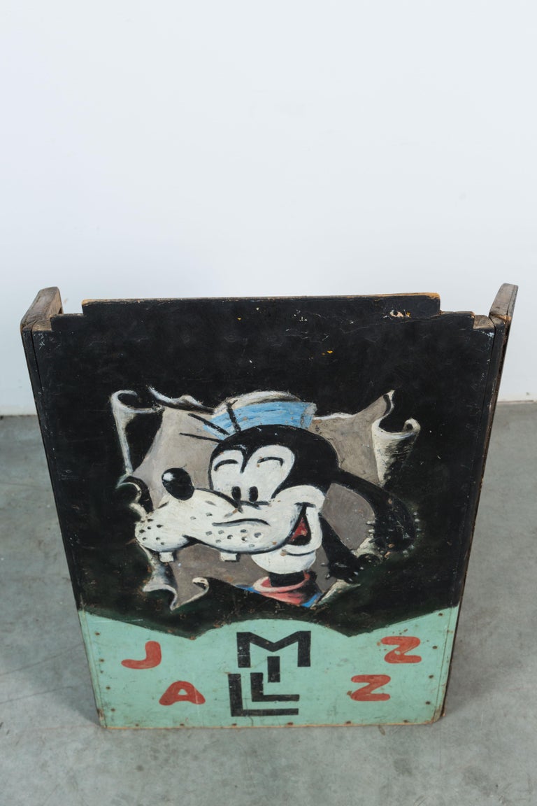 1950 Vintage American Folk Art Band Stand Hand Painted Goofy Jazz Music ...