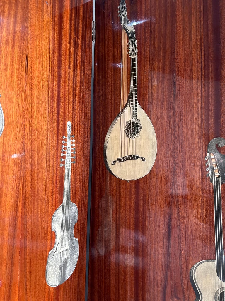 1950 Wooden Screen with Musical Instruments Fornasetti Style For Sale ...
