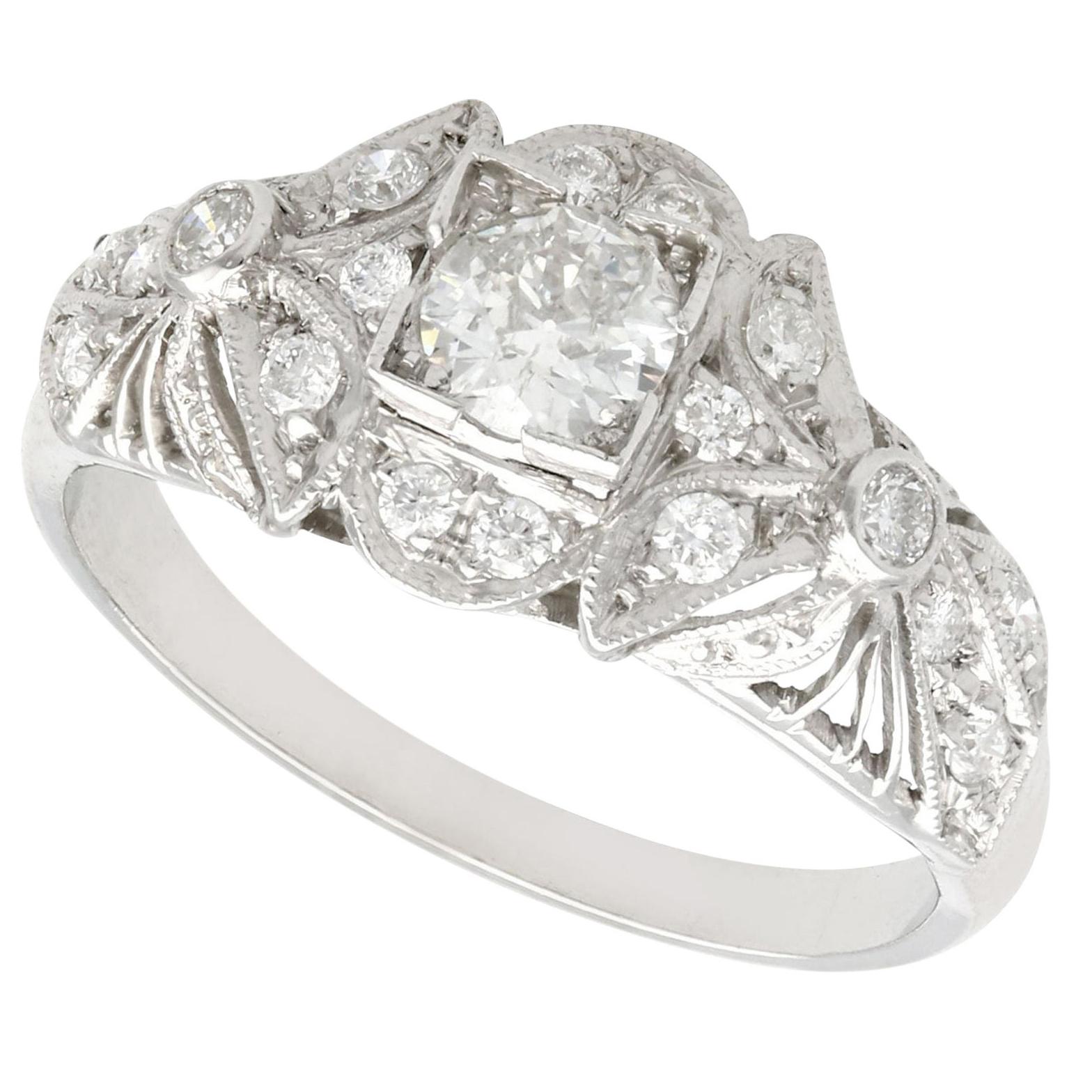 Platinum and Diamond Ring at 1stDibs