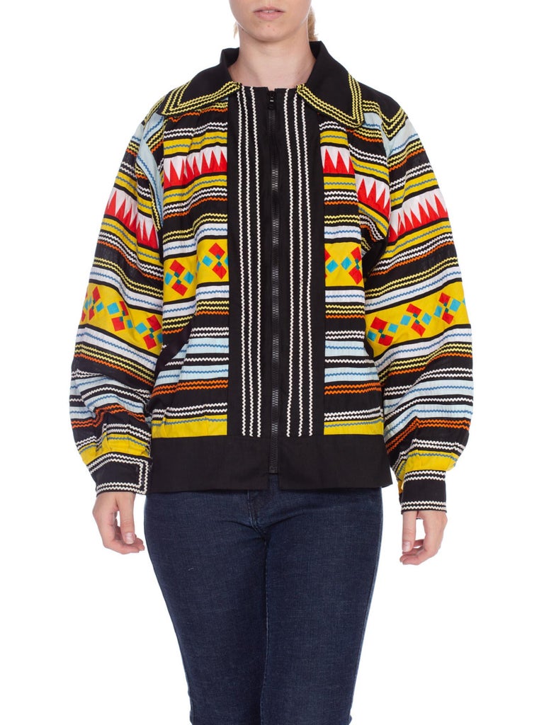 1970S Black Seminole Indian Native American Florida Patchwork Jacket at ...