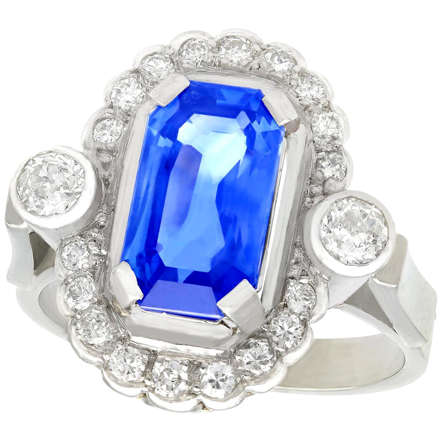 Vintage 1.53 Carat Diamond and Platinum Cocktail Ring, Circa 1950 For ...