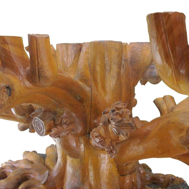 1950s/60s Italian Hand-Carved Tree Shaped Large Dining/Centre Table ...