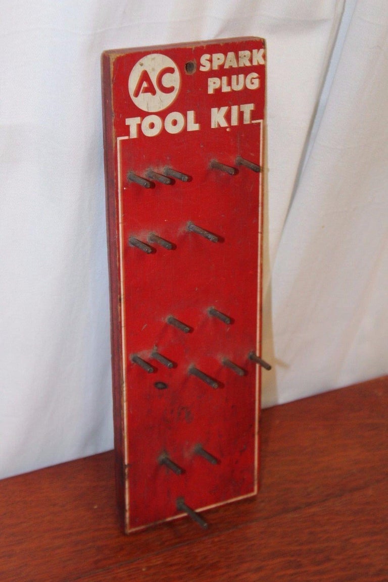 1950s AC Spark Plug Tool Holder Vintage Display For Sale at 1stDibs ...