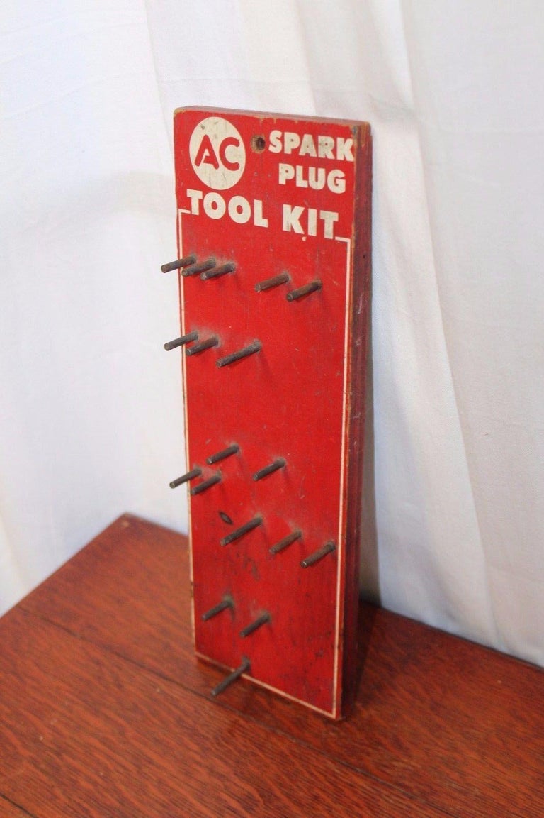 1950s AC Spark Plug Tool Holder Vintage Display For Sale at 1stDibs ...