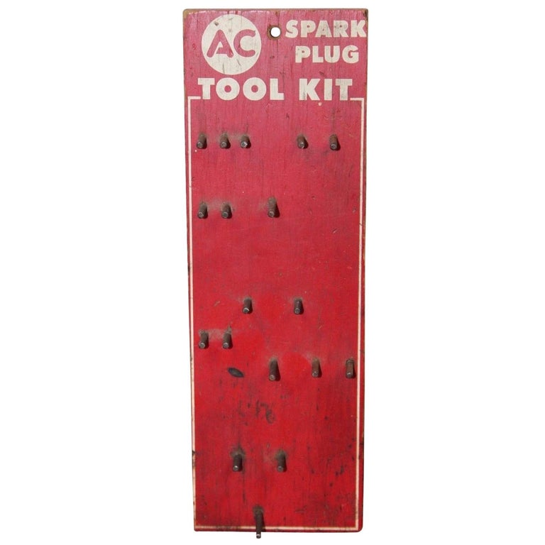 1950s AC Spark Plug Tool Holder Vintage Display For Sale at 1stDibs ...