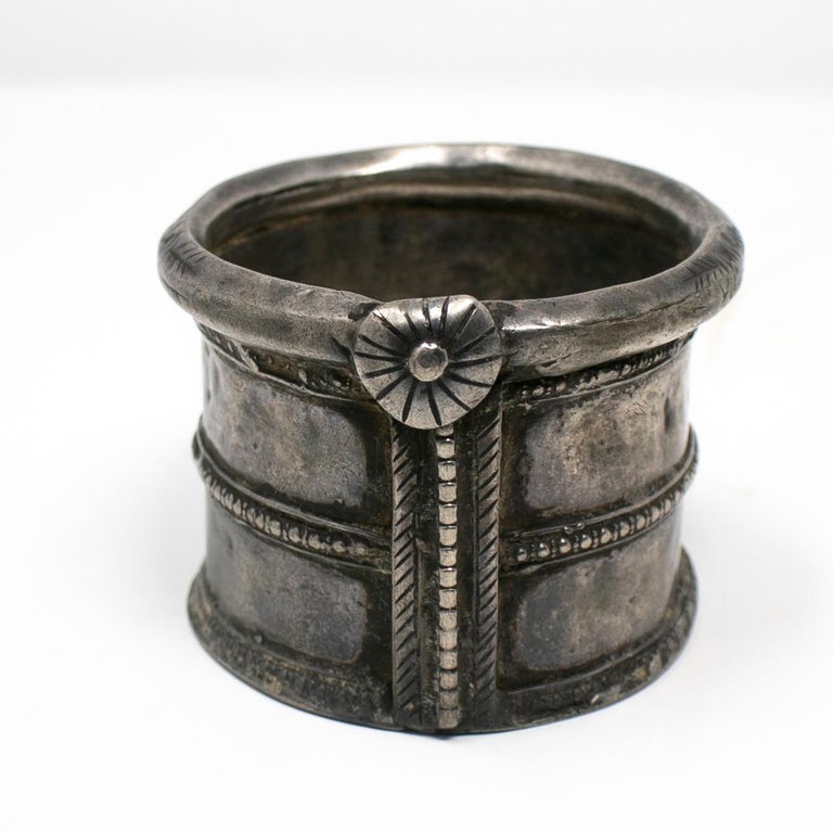 1950s African Silver Bracelet For Sale at 1stDibs