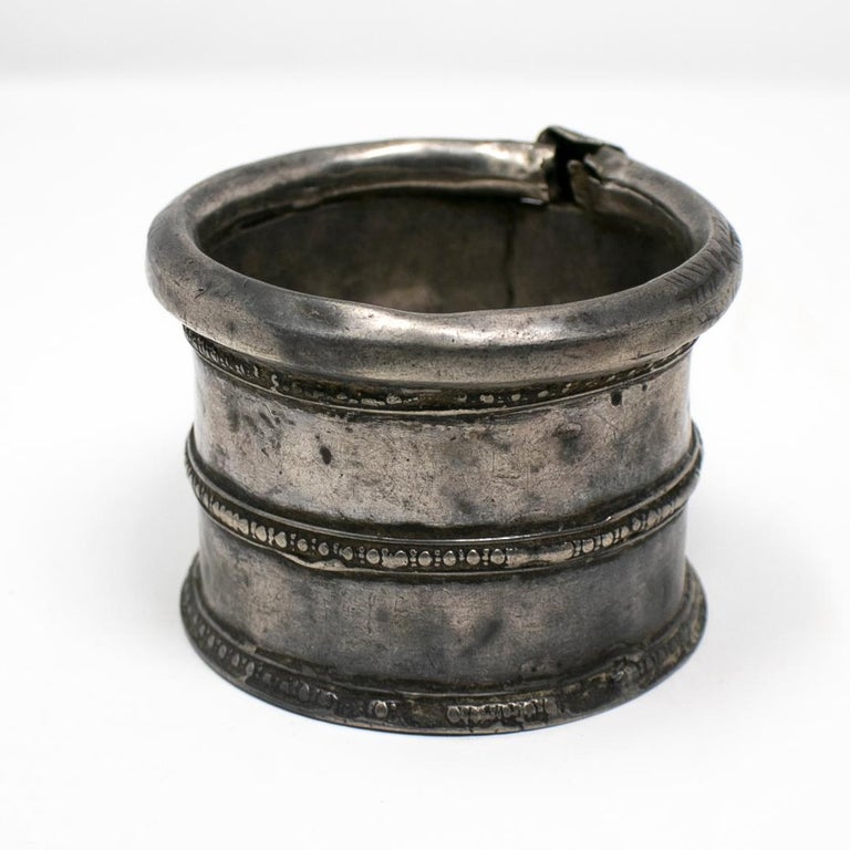 1950s African Silver Bracelet For Sale at 1stDibs