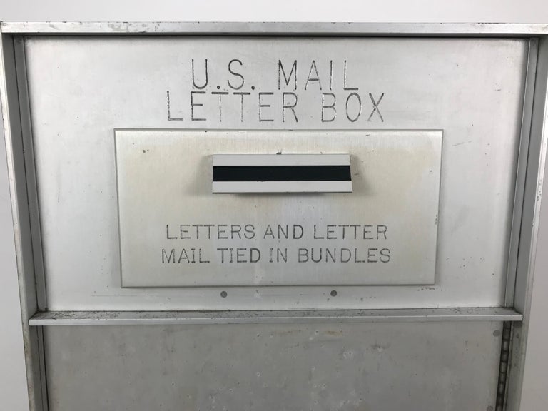 1950s All Aluminum United States Mail Letter Box, Manufactured by ...
