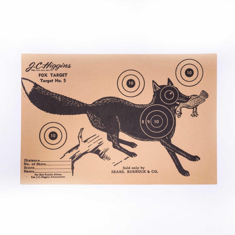 1950's American Fox Shooting Target For Sale at 1stDibs