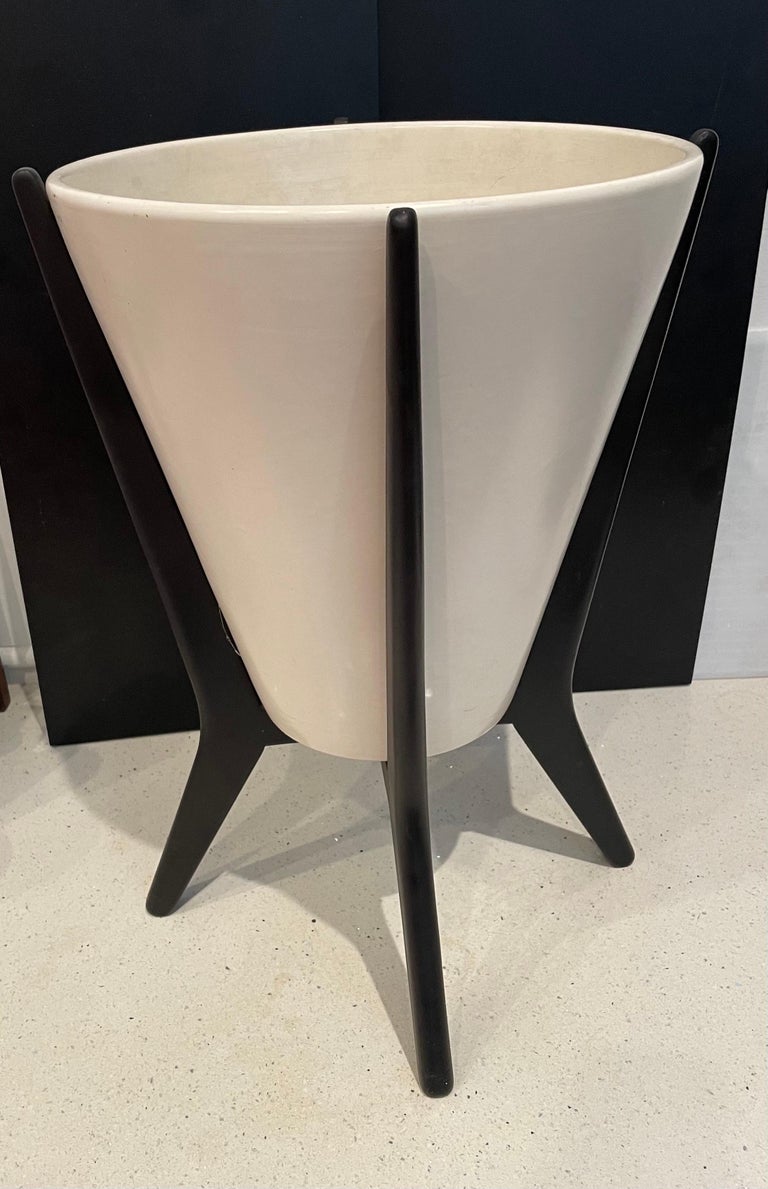 1950's American Mid Century Modern Atomic Age Rare Bauer Planter and ...