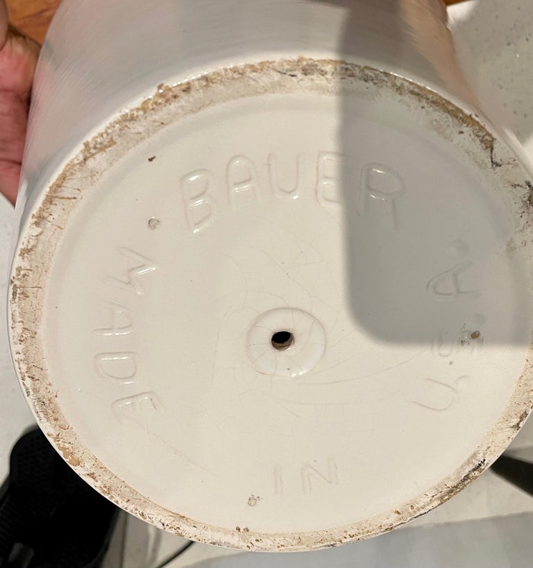 1950's American Mid Century Modern Atomic Age Rare Bauer Planter and ...