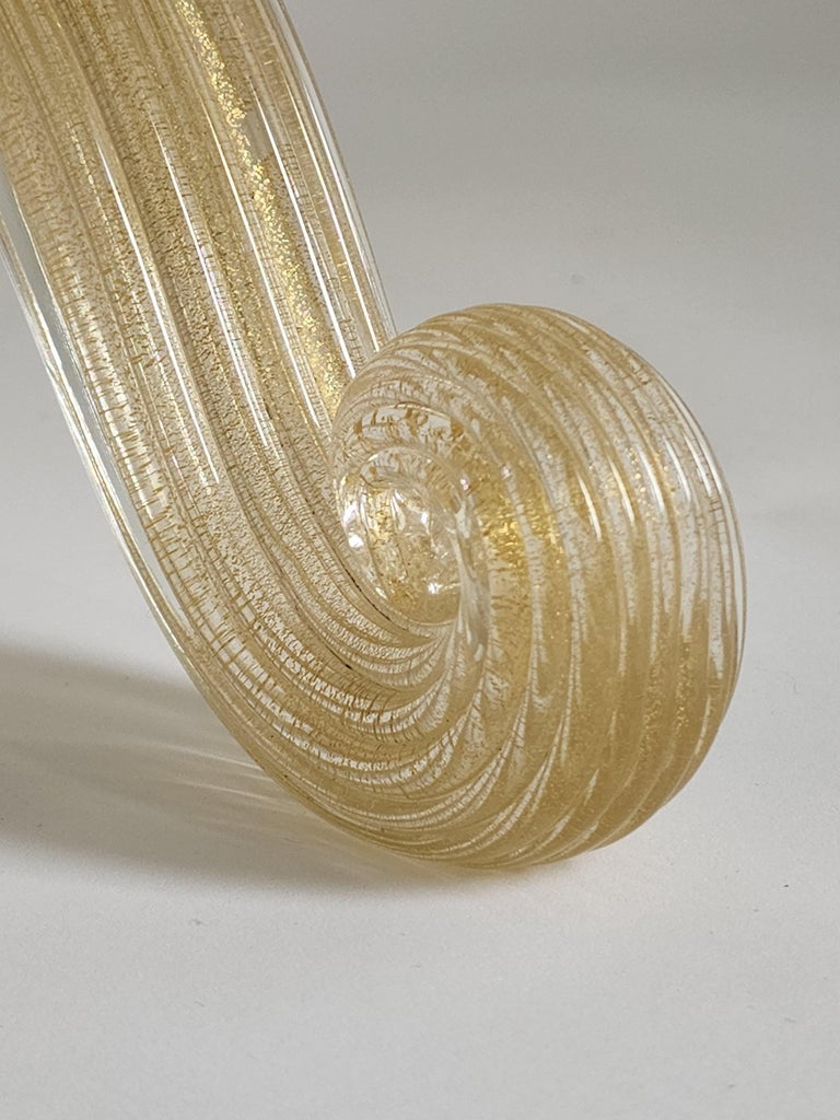 1950s Archimede Seguso Gold Dust Infused Glass Floor Lamp, Italy For ...