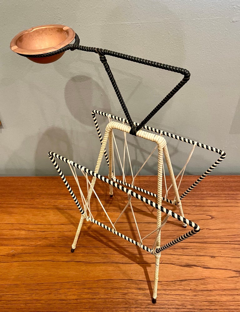 1950's Atomic Age Magazine Rack and Ashtray Holder Rack at 1stDibs ...