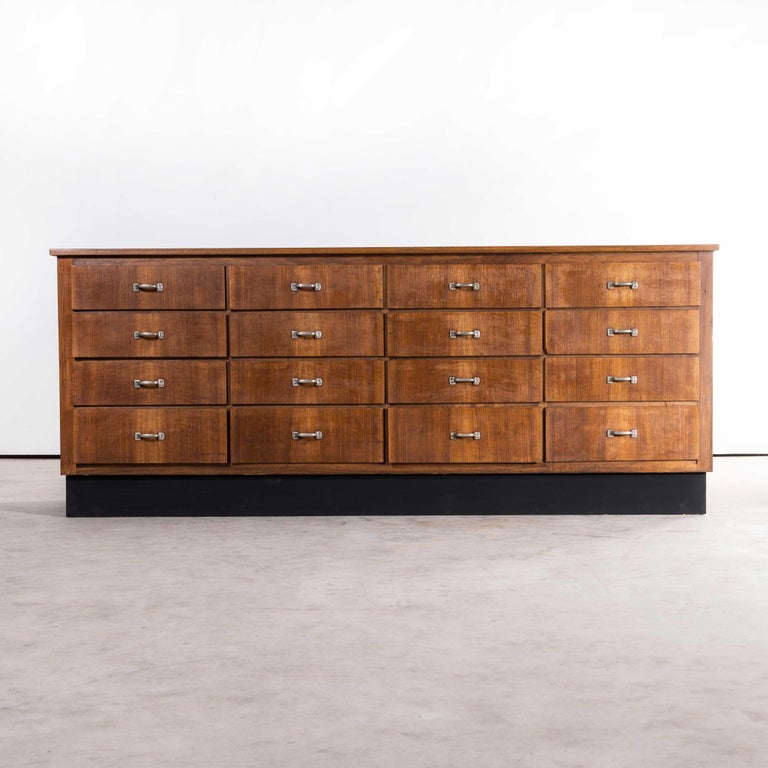 1950s Belgian Laboratory Chest, Bank of Drawers, Sixteen Drawers For ...