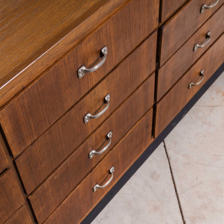 1950s Belgian Laboratory Chest, Bank of Drawers, Sixteen Drawers For ...