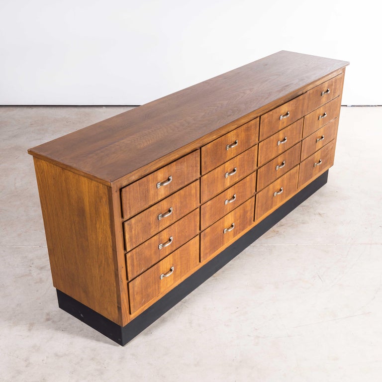 1950s Belgian Laboratory Chest, Bank of Drawers, Sixteen Drawers For ...