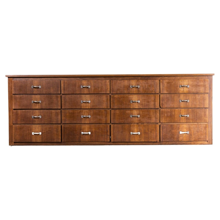 1950s Belgian Laboratory Chest, Bank of Drawers, Sixteen Drawers For ...