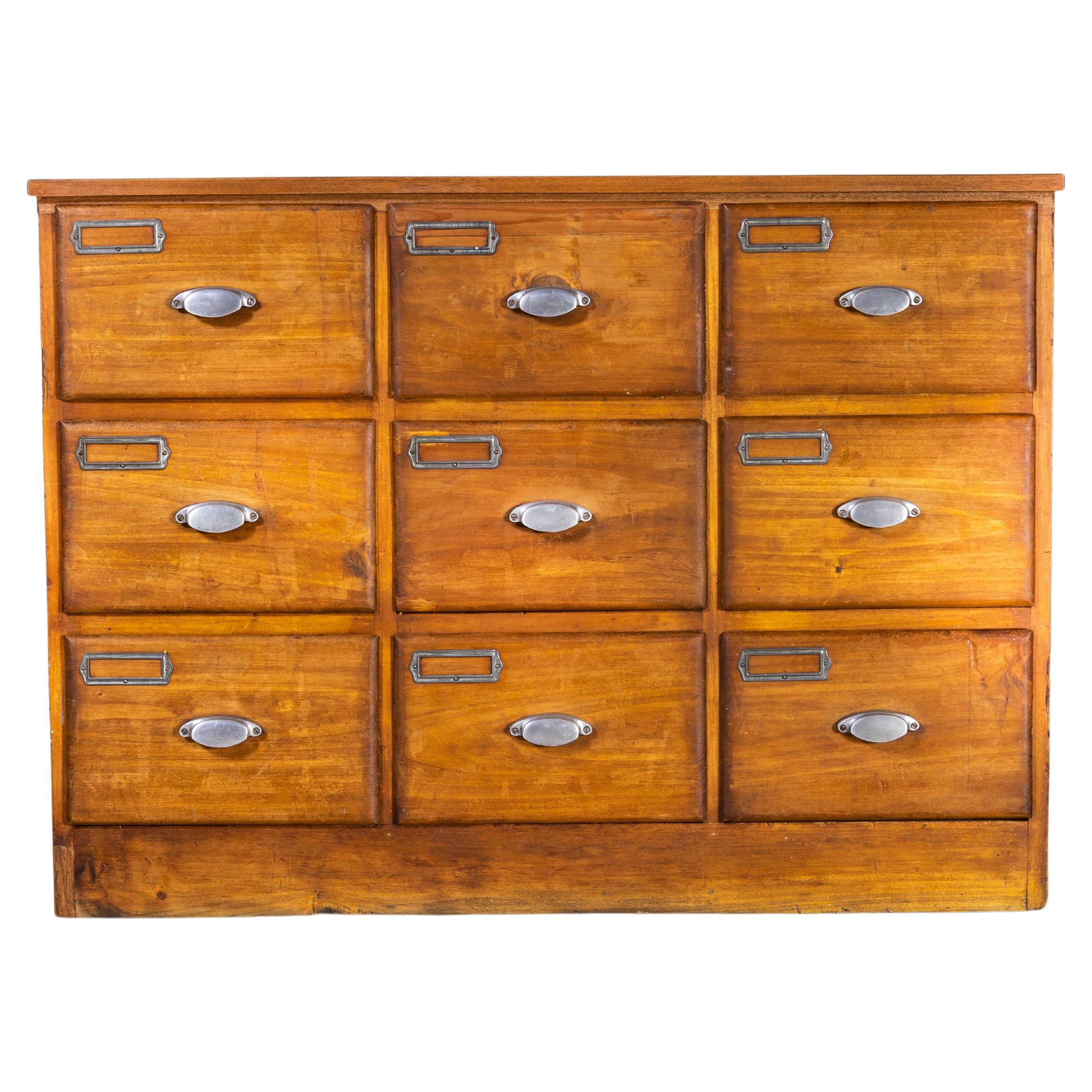 1950's Belgian Laboratory Chest, Bank of Drawers, Fifteen Drawers For ...
