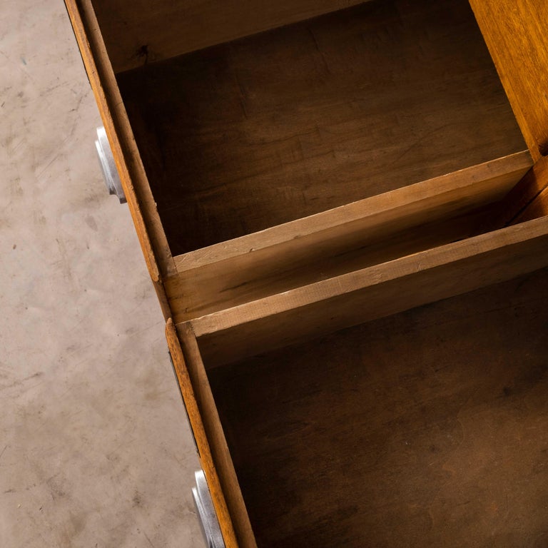1950's Belgian Twelve Drawer Bank Of Drawers For Sale at 1stDibs