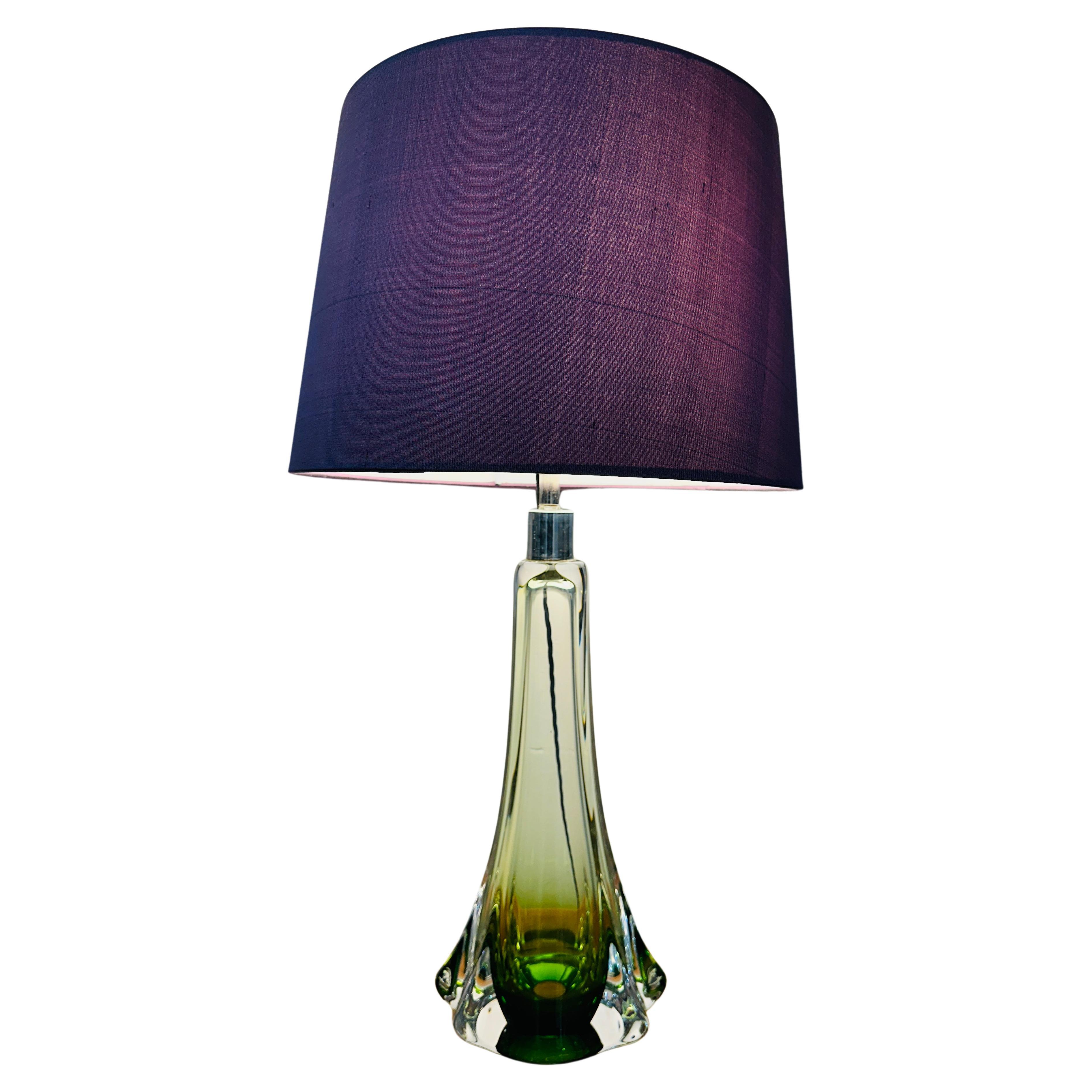Amber and Green Glass Table Lamps by Val St Lambert at 1stDibs | val st ...