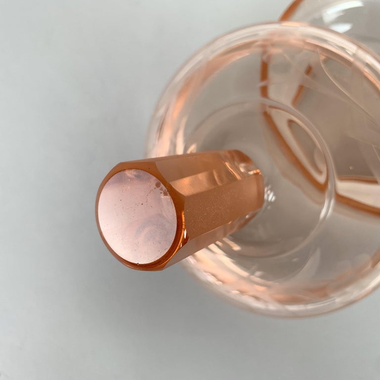 1950s Bohemian Rosaline Glass Jar For Sale At 1stdibs