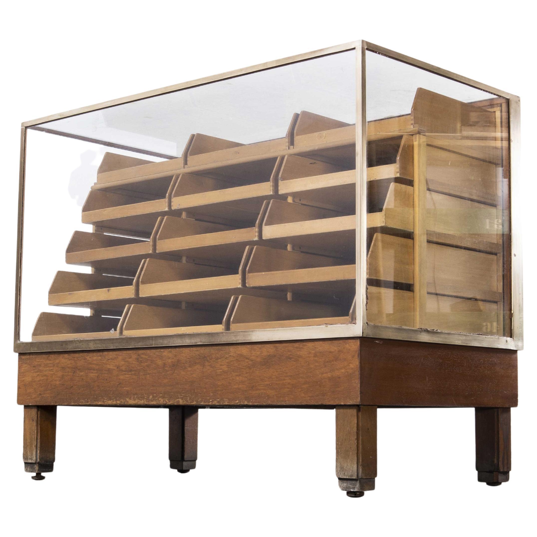 1950s Birch Fronted Sylko Cotton Haberdashery Storage Unit, Fifty ...