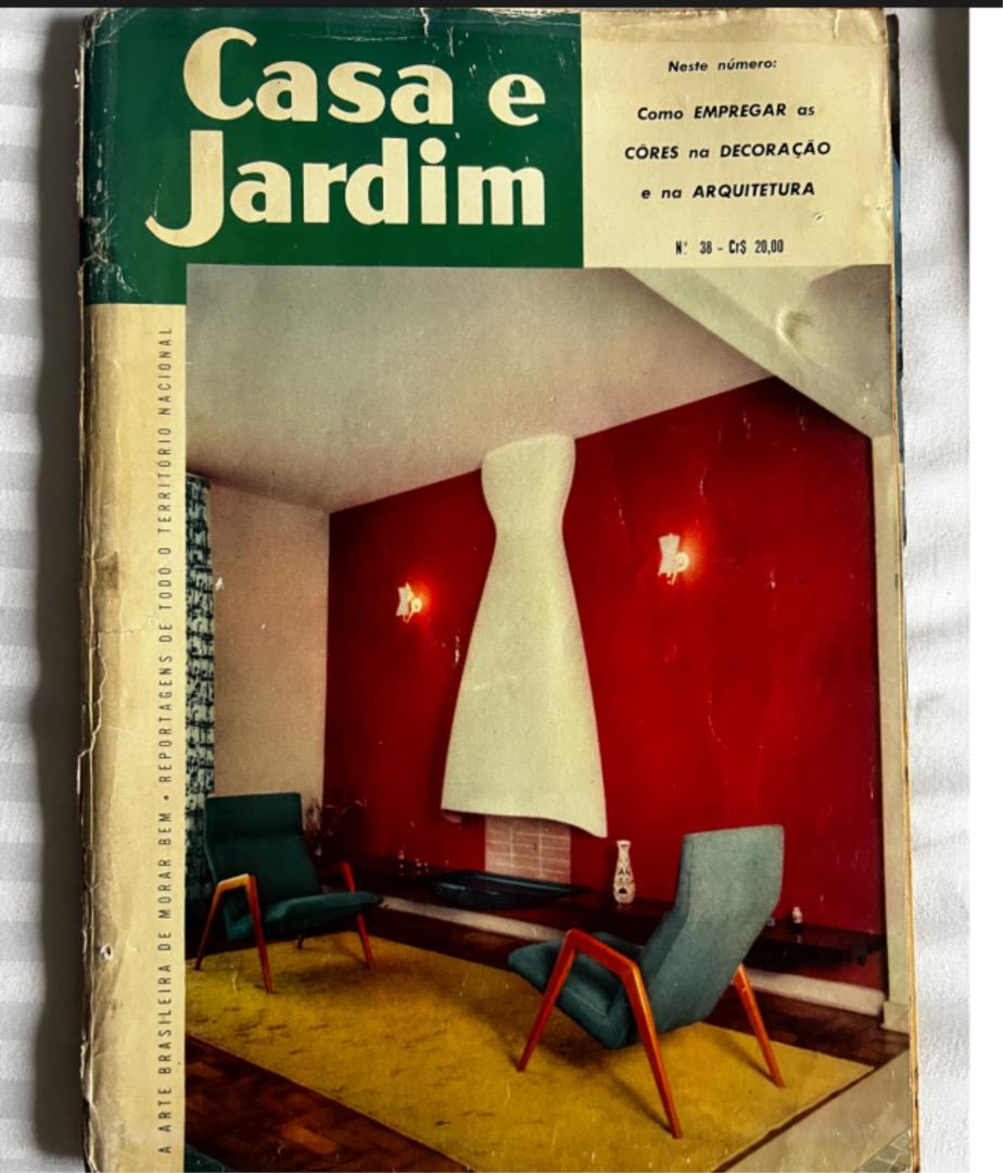 1950s Brazilian Modern Armchairs in Hardwood and Black Leather by ...