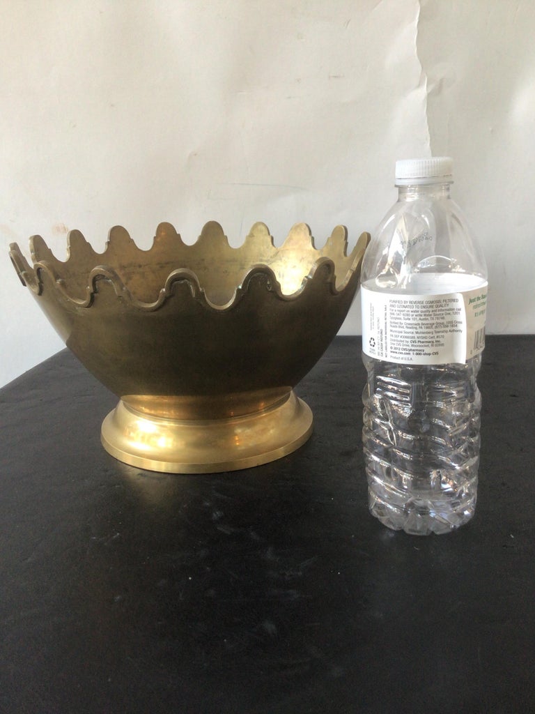 1950s Bronze Crown Bowl For Sale at 1stDibs