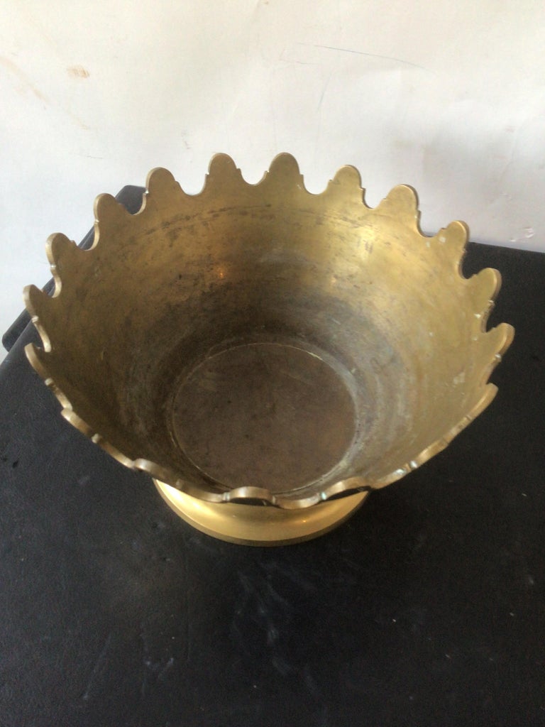 1950s Bronze Crown Bowl For Sale at 1stDibs