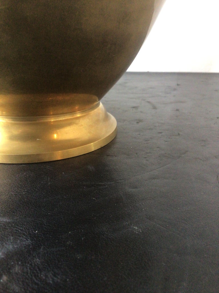 1950s Bronze Crown Bowl For Sale at 1stDibs