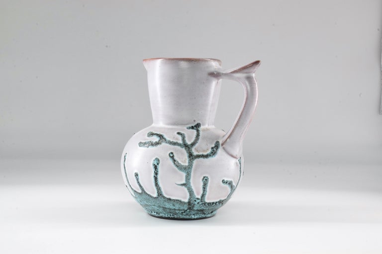 1950s Bruno Dose for Poterie du Breuil Signed Ceramic Pitcher For Sale ...