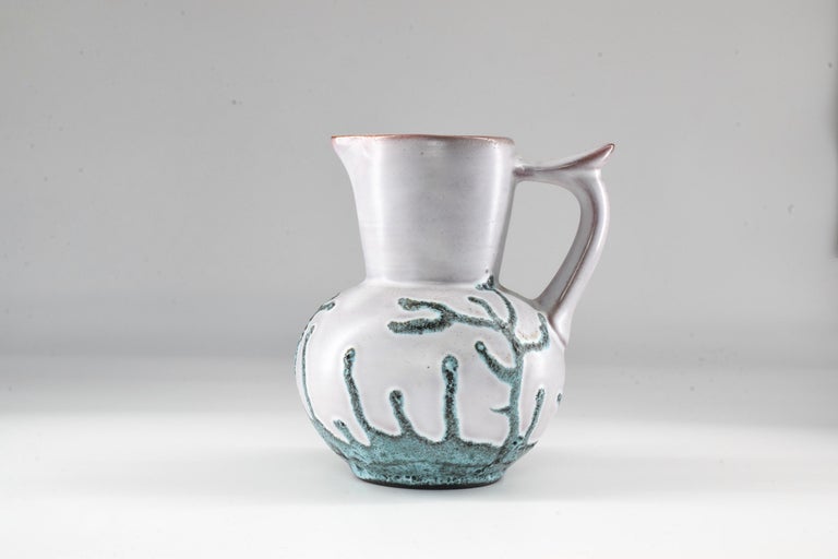 1950s Bruno Dose for Poterie du Breuil Signed Ceramic Pitcher For Sale ...