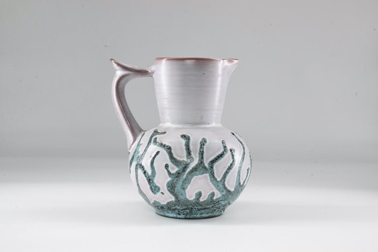 1950s Bruno Dose for Poterie du Breuil Signed Ceramic Pitcher For Sale ...