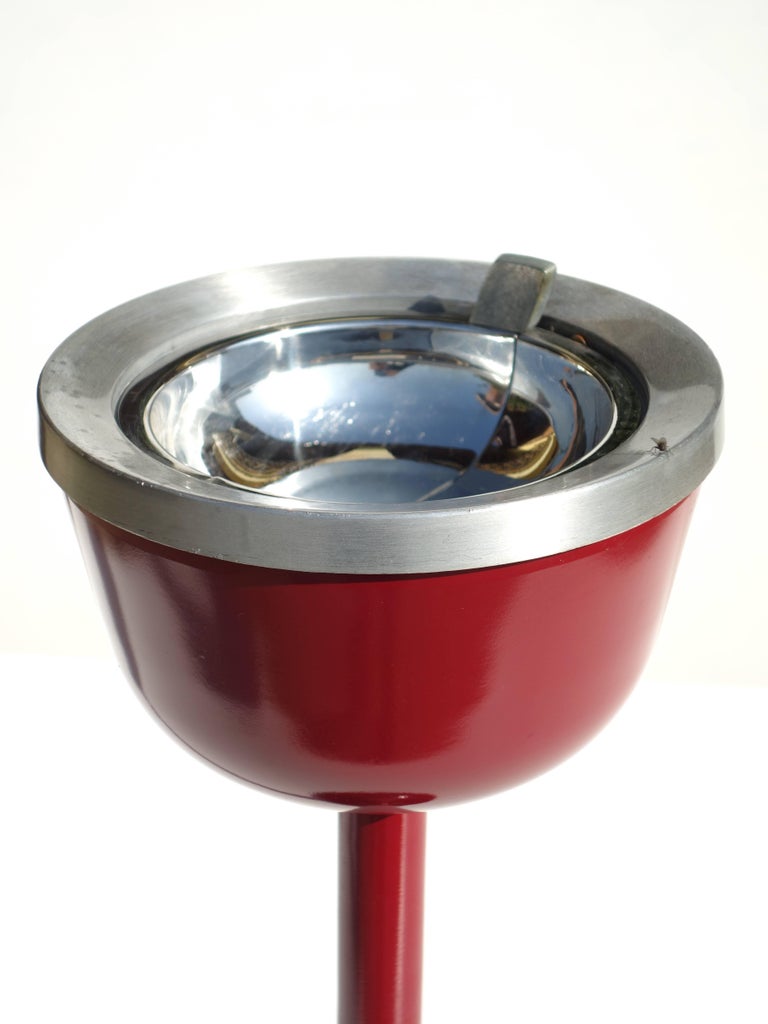 1950s by Stilnovo Italian Design Midcentury Red Ashtray Stand at 1stDibs