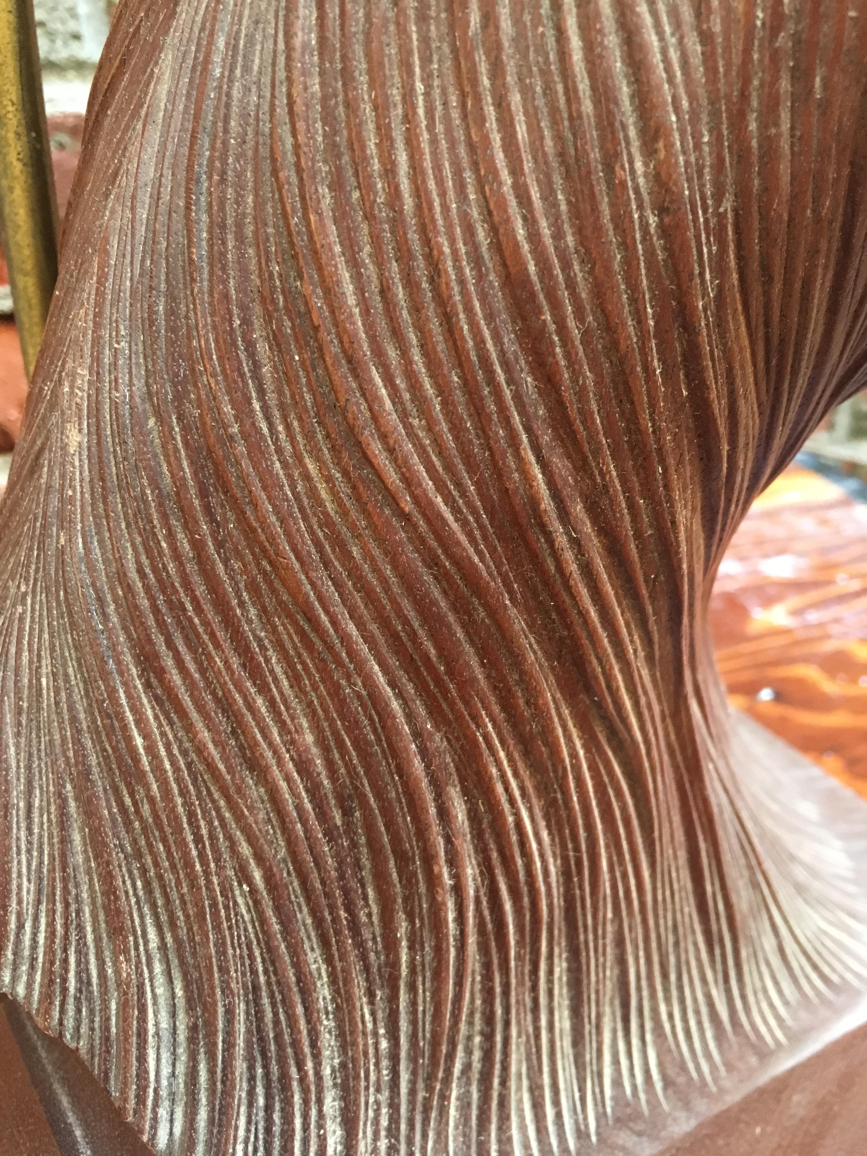 1950s Carved Wood Fox Head Table Lamp at 1stDibs | wood carved fox, fox ...