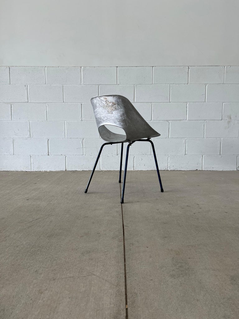 1950s Cast Aluminum Dining Chair by Pierre Guariche for Steiner For ...