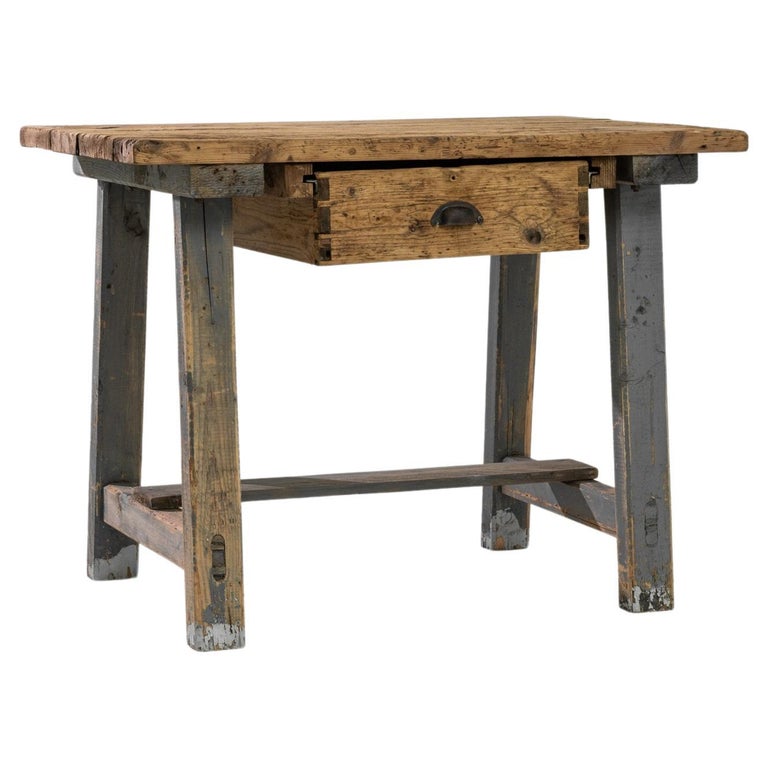 1950s Central European Wooden Work Table at 1stDibs