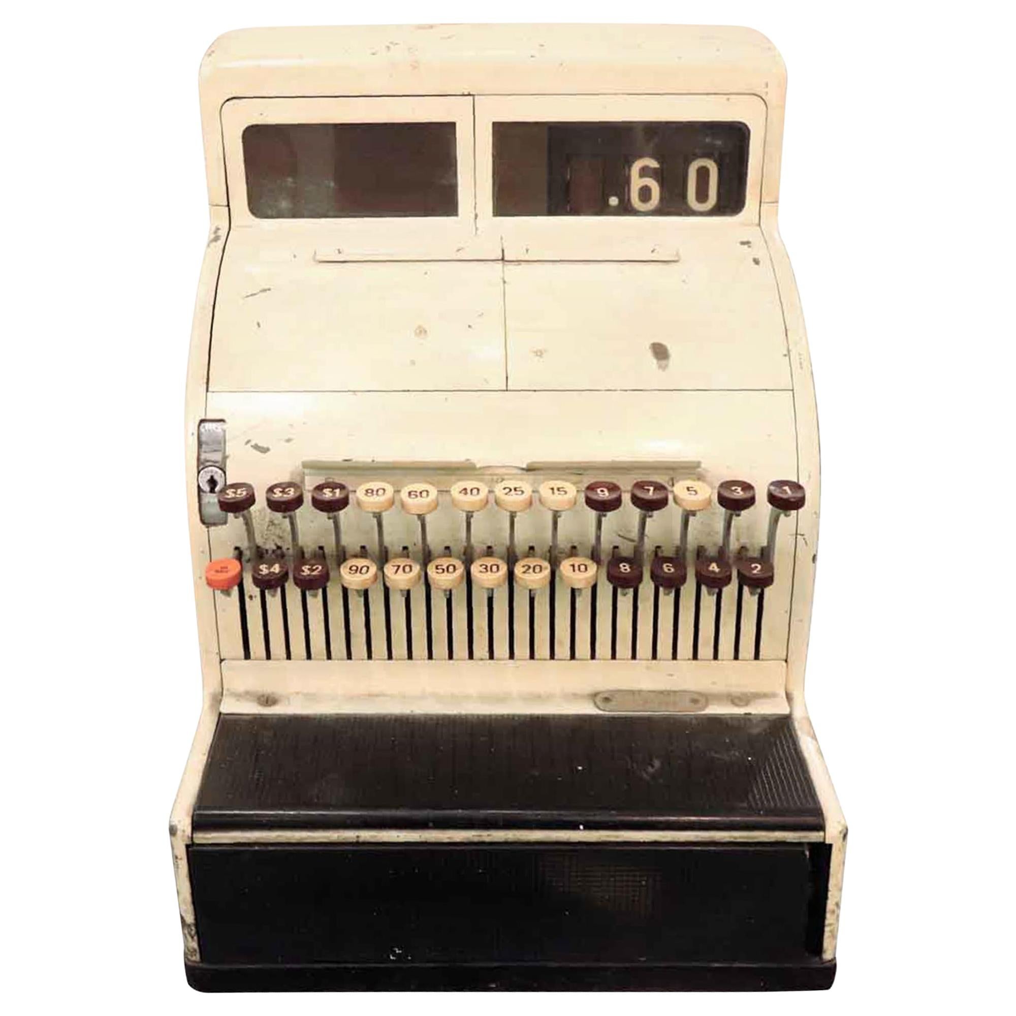 1950s Classic Cream Colored Mid-Century Modern Cash Register For Sale ...