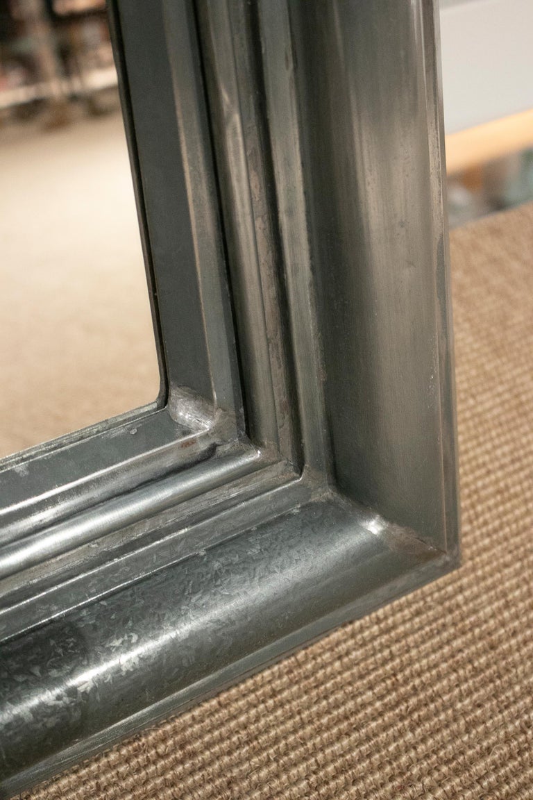 1950s Classical German Mirror w/ Lead Frame For Sale at 1stDibs