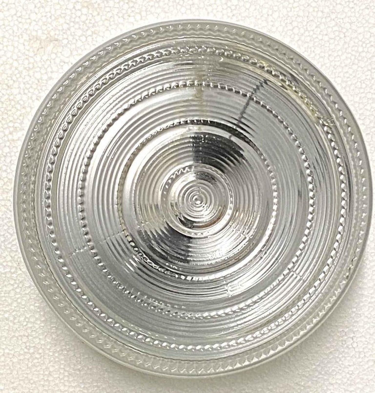 1950s Clear Glass Round Chrome Kitchen Flushmount Light For Sale at ...