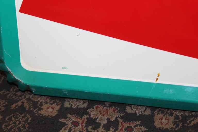 1950s Coca-Cola "Enjoy That Refreshing New Feeling" Metal Fishtail Sign ...