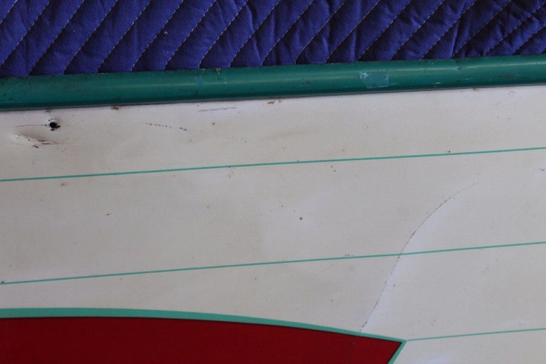 1950s Coca-Cola "Sign of Good Taste" Pressed Metal Fishtail Sign For ...