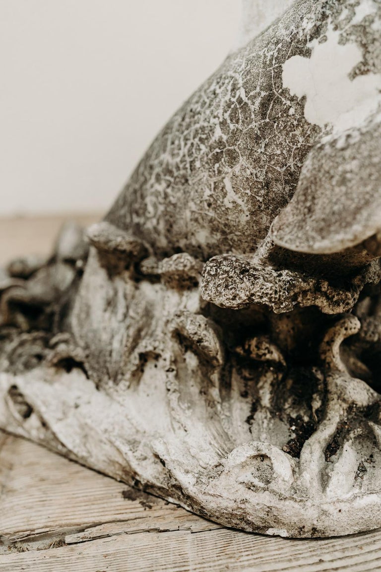 1950''s Concrete Dolphins Garden Statues For Sale at 1stDibs