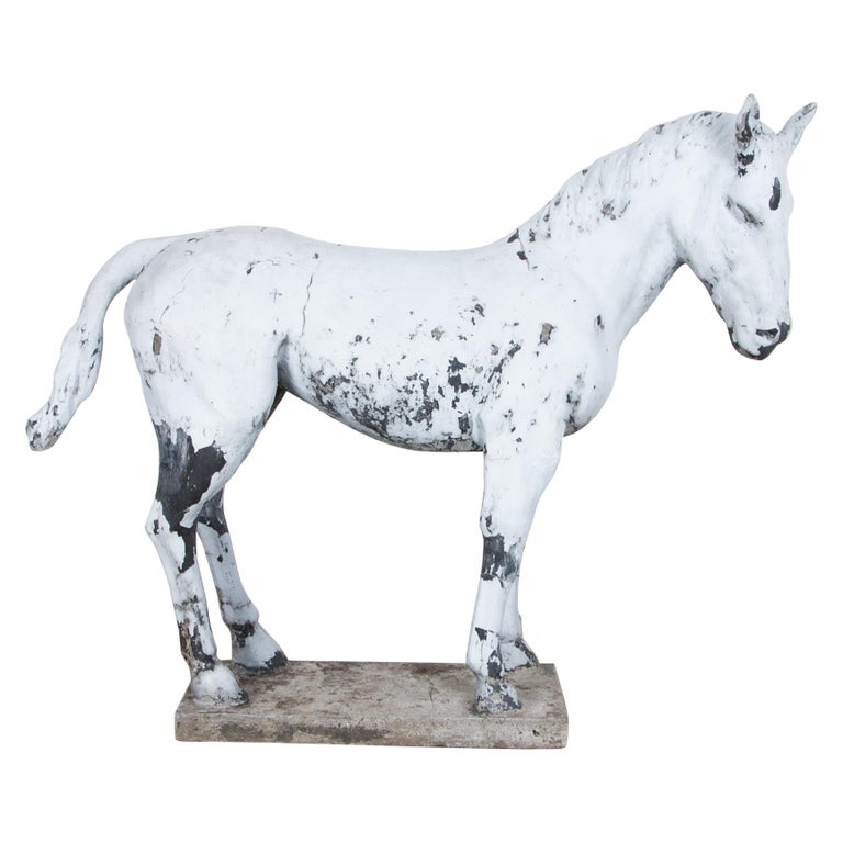 1950s Concrete Donkey Sculpture For Sale at 1stDibs