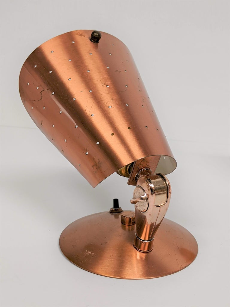 1950s Copper Anodized Pierced Aluminium Wall Sconces, USA For Sale at ...