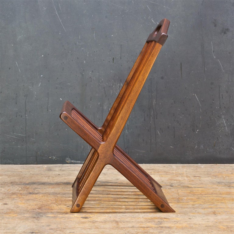 1950s Craftsman Architect Walnut Spoked and Somersaulting Magazine ...