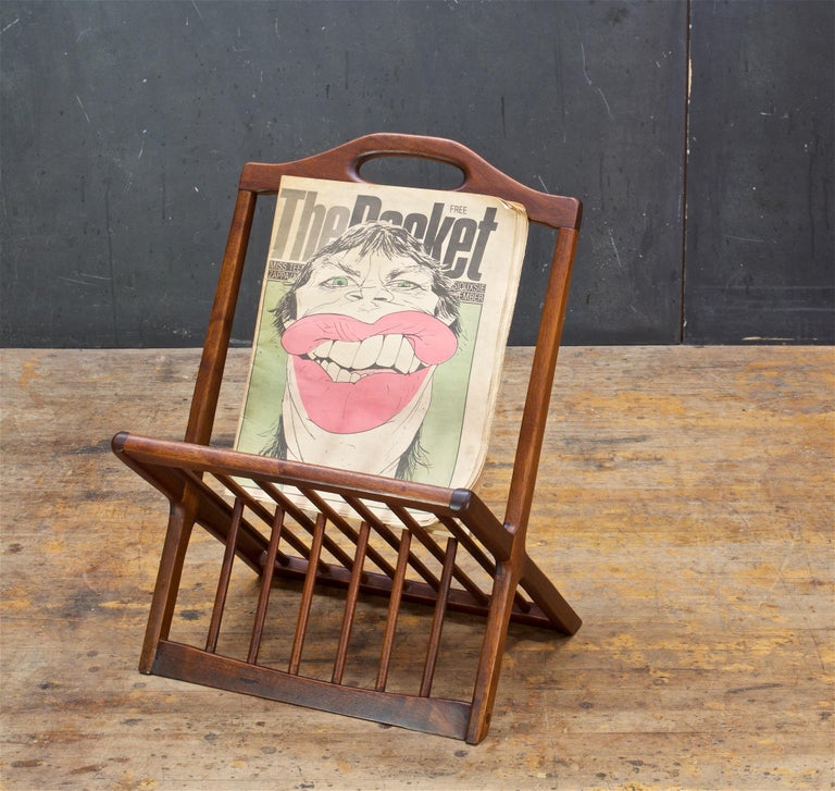 1950s Craftsman Architect Walnut Spoked and Somersaulting Magazine ...