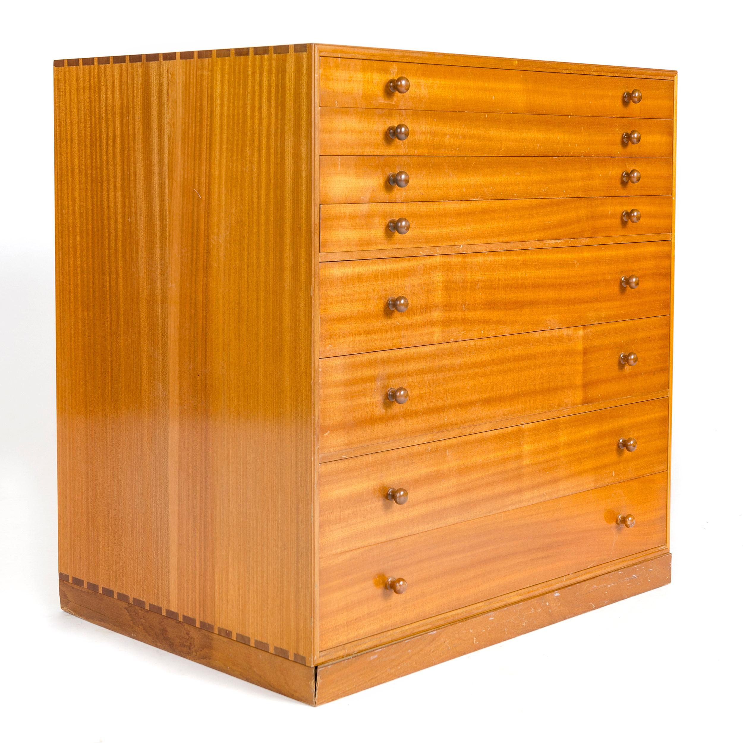 1950s Danish Flat File Cabinet By Mogens Koch For Rud Rasmussen At 1stdibs